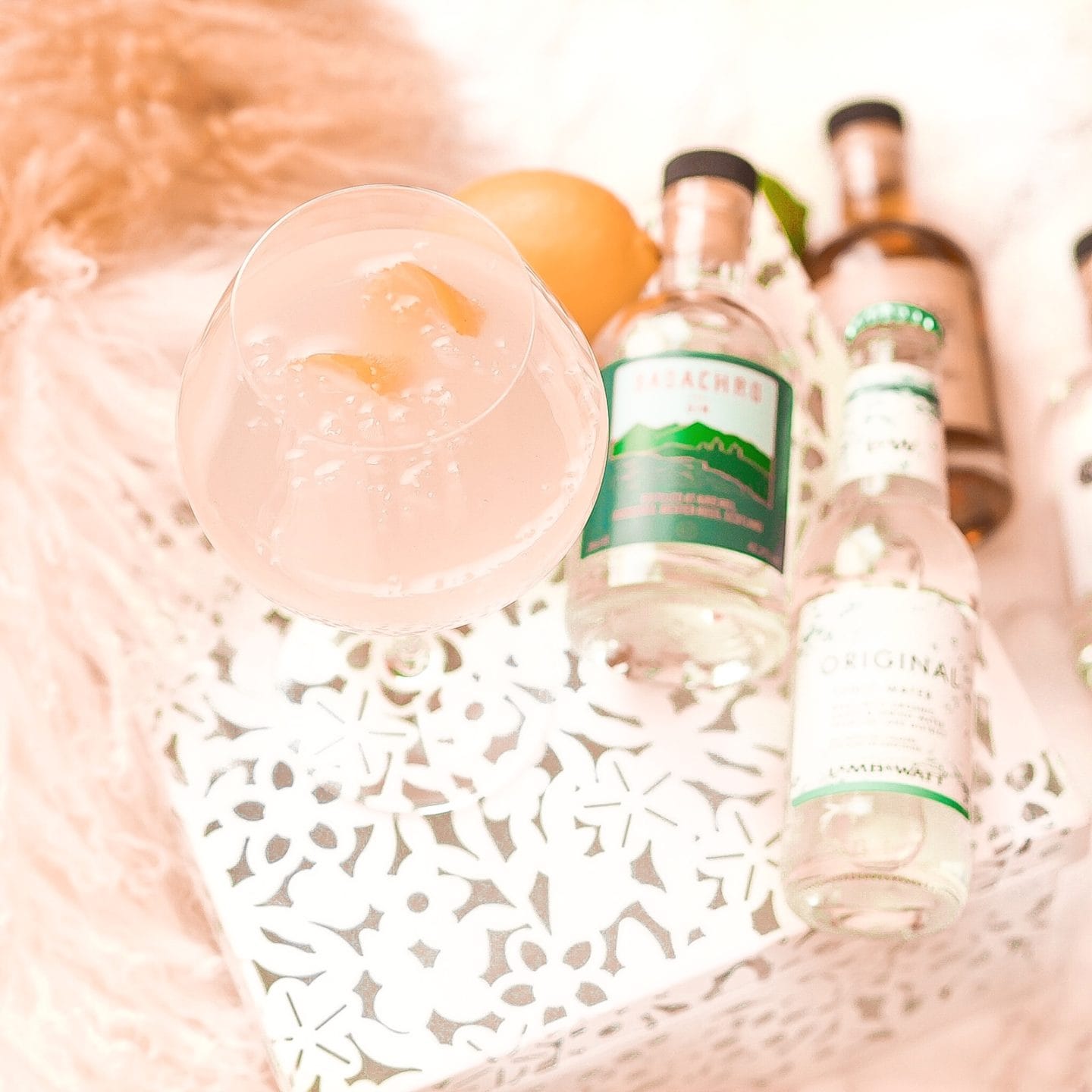 Gin & Elderflower Sherbet Cocktail Recipe | The Girl In The Tartan Scarf